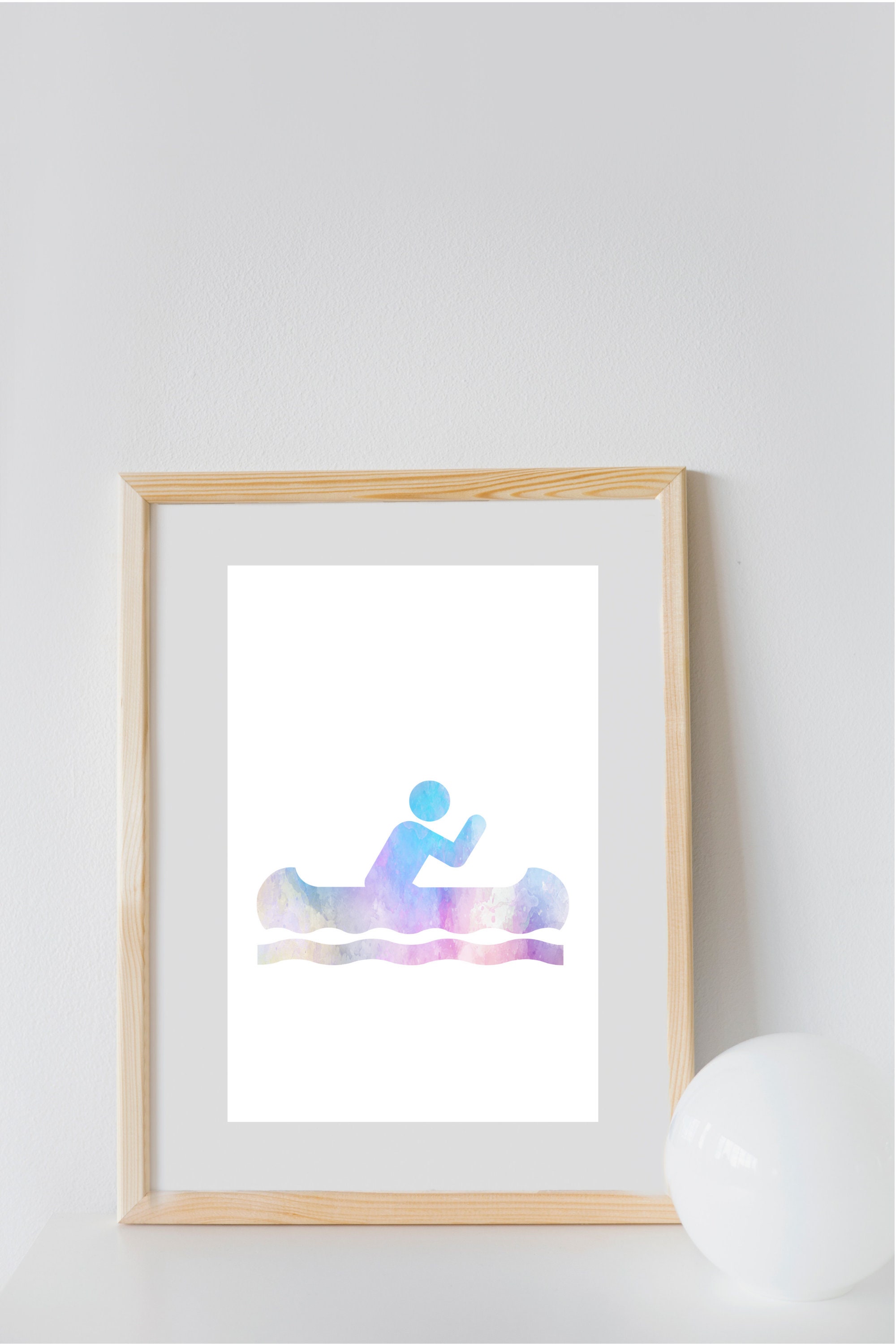 Canoe Sign 11 X 17 Inch Print | Available as Instant Digital Download ...