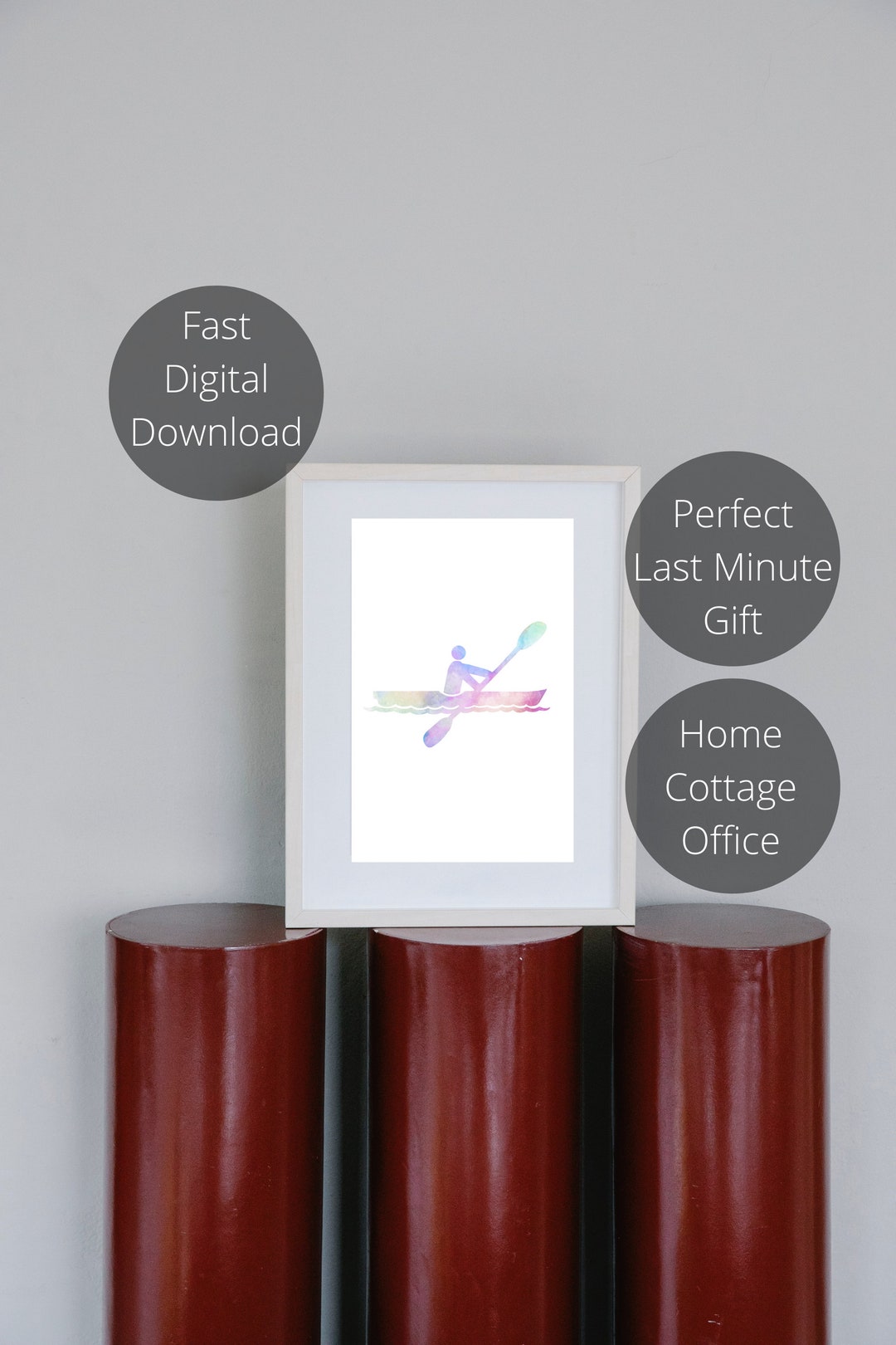 Kayak Sign 11 X 17 Inch Print | Available as Instant Digital Download ...