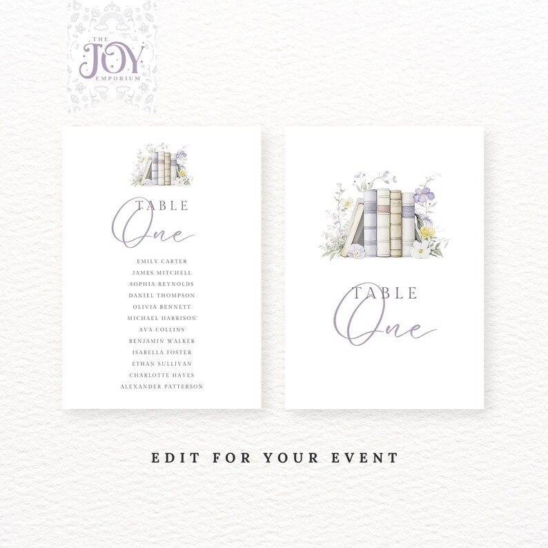 A New Chapter Wedding Table Plan | Chic Seating Chart | Custom Wedding ...