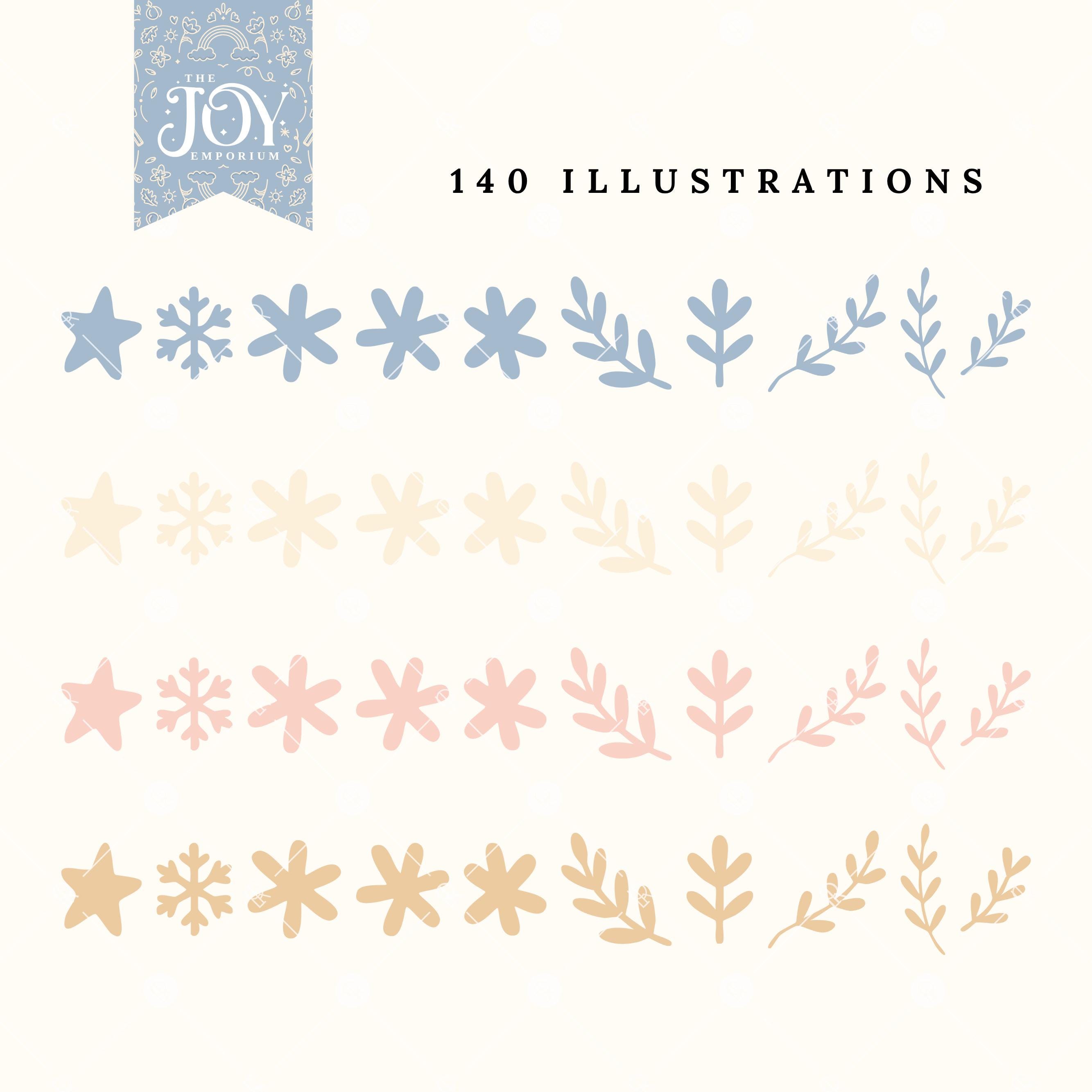 Cosy Winter Clipart, Digital Download PNG, Christmas Graphics, Seasonal ...