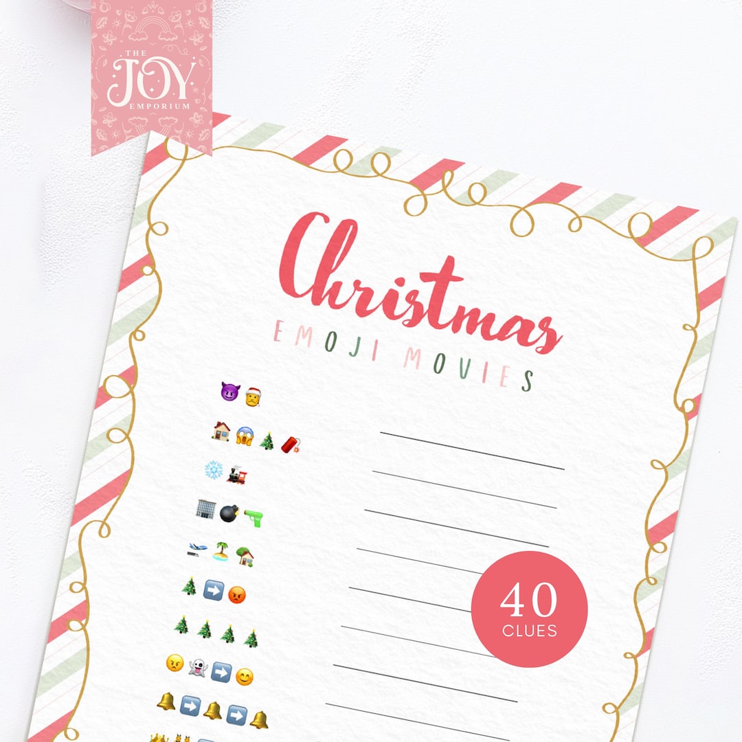 Christmas Movie Emoji Game | Fun Family Activity | Christmas Party ...