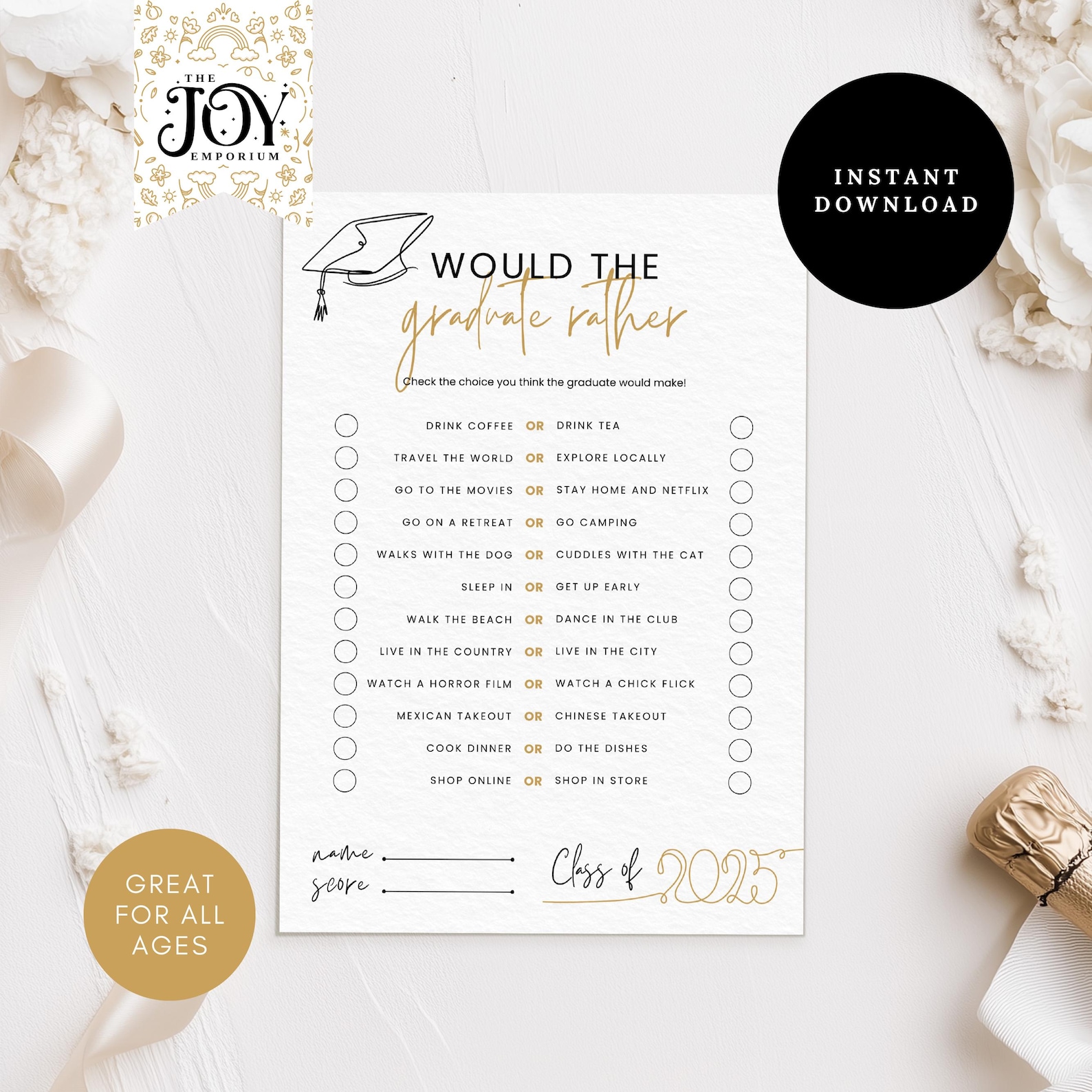 Graduation Party Game: How Well Do You Know the Graduate? (printable ...