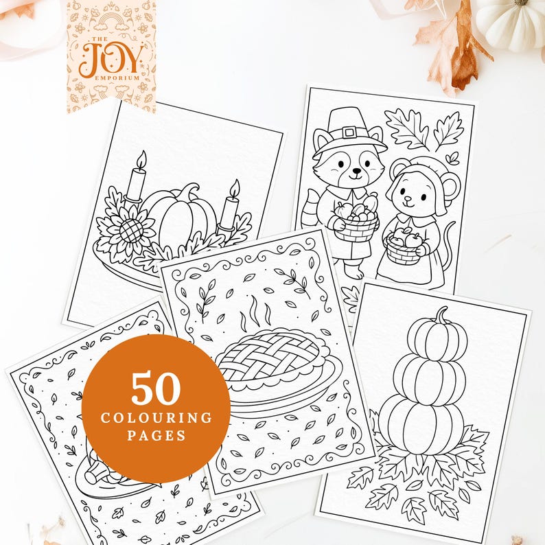Thanksgiving Coloring Pages for Kids, Printable Activity Sheets, Fun ...