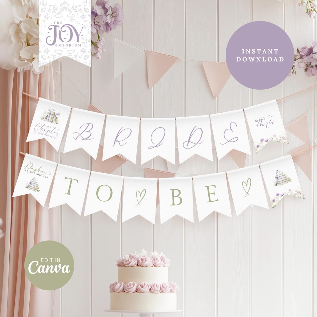 A New Chapter Bridal Shower Banner | Book Theme Decorations | Custom ...