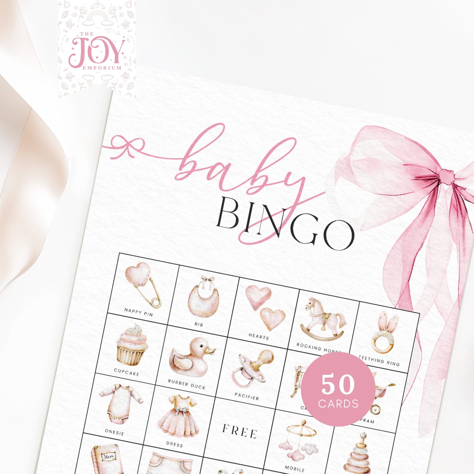 Baby Shower Bingo Cards | Printable Baby Bingo Game | Fun Baby Shower ...