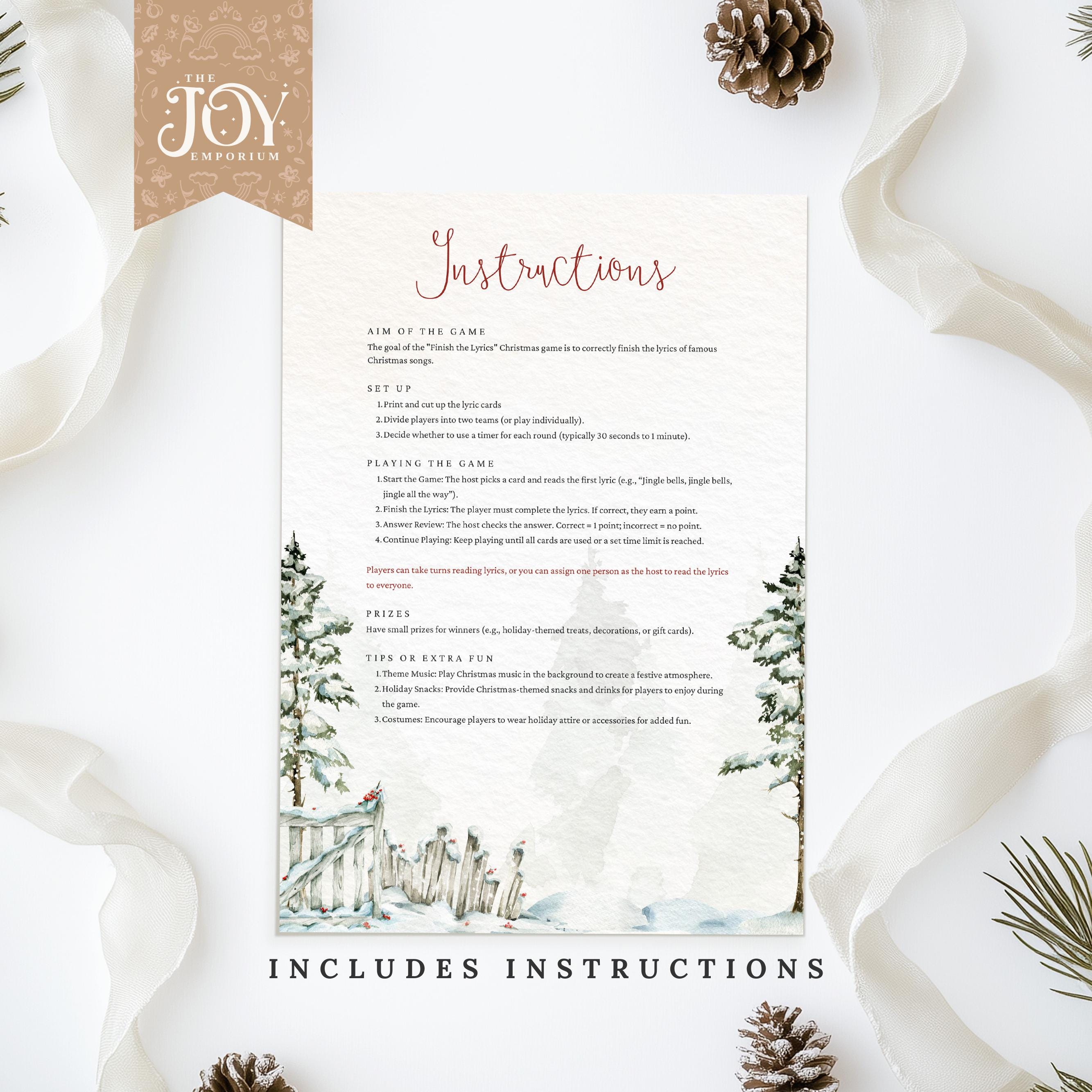 Christmas Finish the Lyrics Game | Fun Christmas Song Trivia | Holiday ...