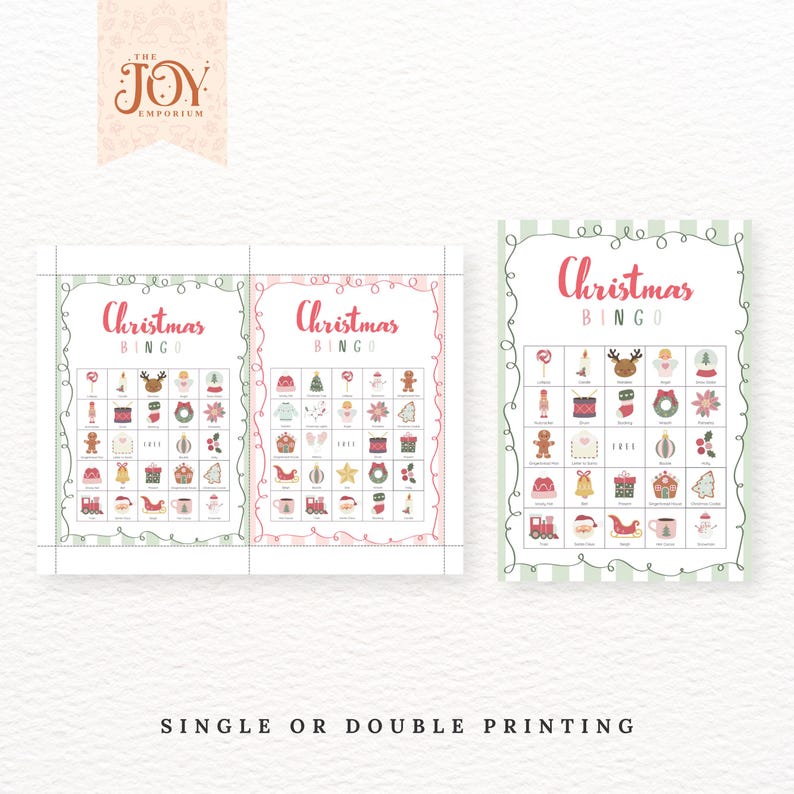 50 Christmas Bingo Cards | Printable Holiday Game | Perfect for Family ...