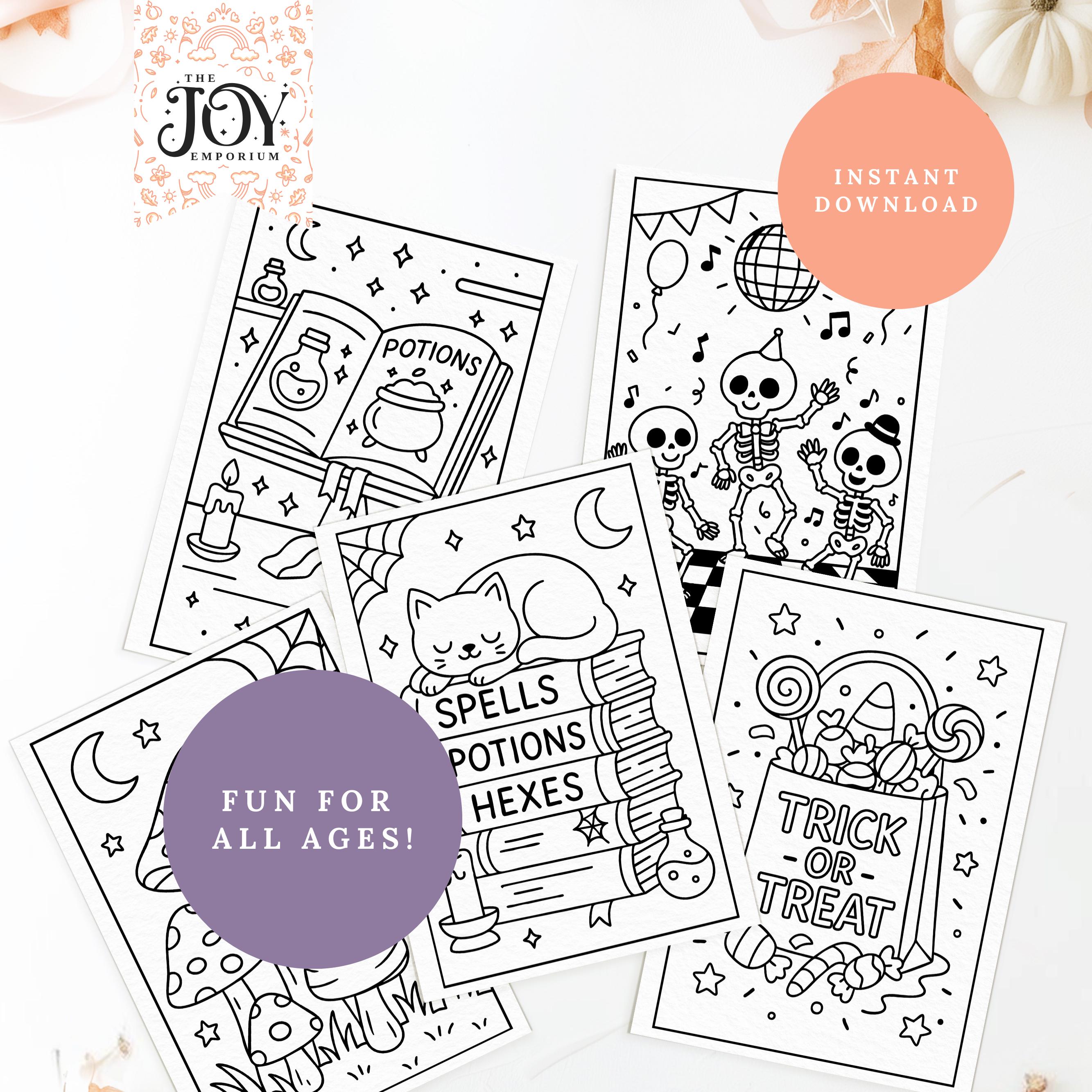 Halloween Coloring Pages for Kids | Fun Printable Activity Book ...