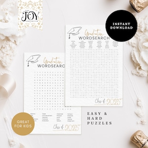 Graduation Word Search Printable Game | Fun Graduation Activity for ...