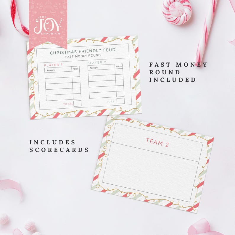 Christmas Friendly Feud Game | Fun Family Activities | Holiday Party ...