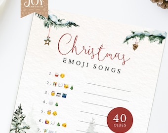 Christmas Songs Emoji Pictionary | Kids & Adults | Christmas Songs ...