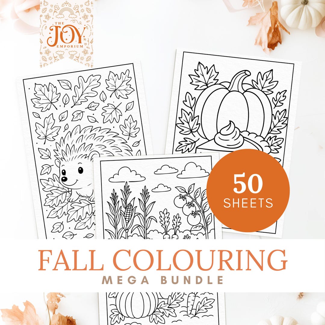 Fall Coloring Pages for Kids | Cozy Autumn Printable Sheets ...