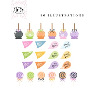 Halloween Candy Clipart Bundle, Cute Spooky Treats PNG, Digital ...