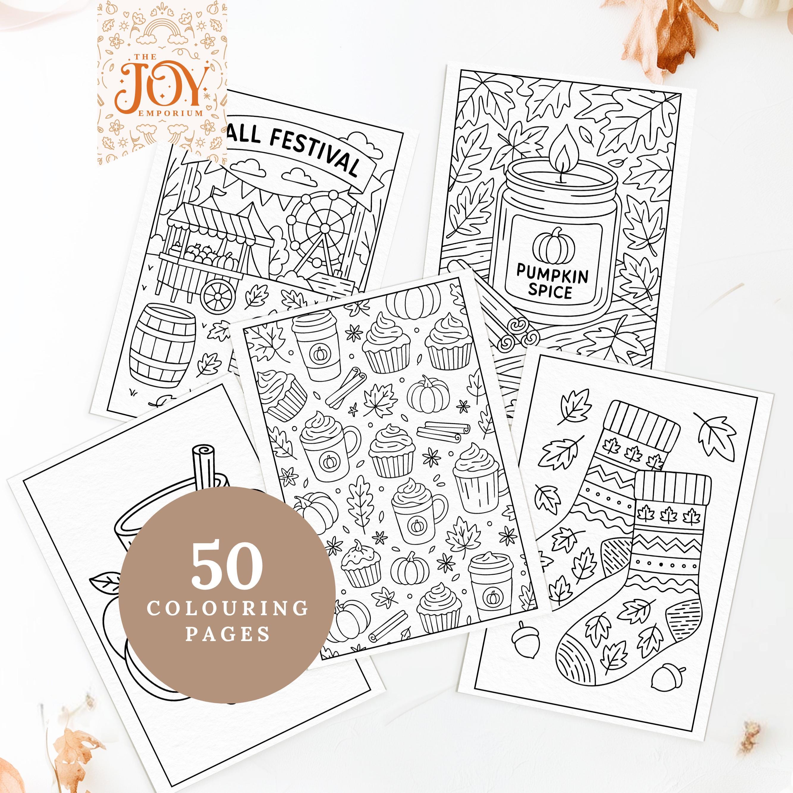 Fall Coloring Pages for Kids | Cozy Autumn Printable Sheets ...