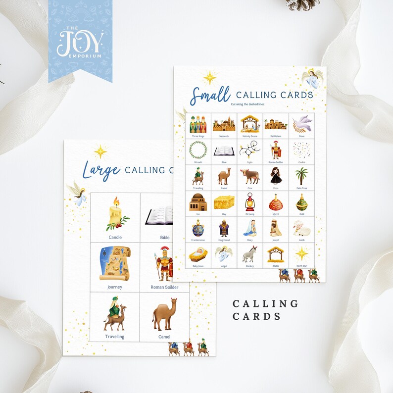 Nativity Bingo Game | 50 Printable Cards | Christmas Nativity Bingo ...