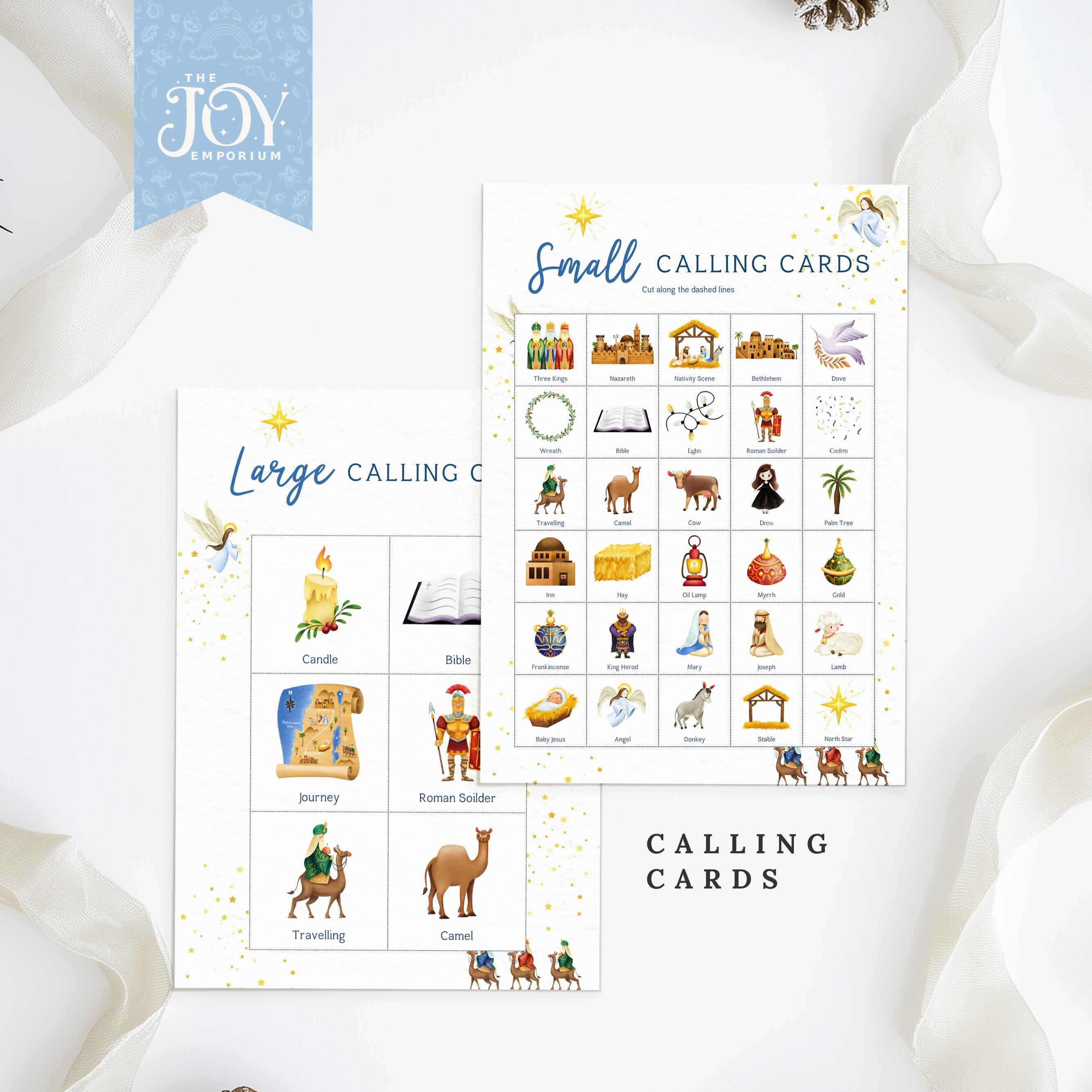 Nativity Bingo Game | 50 Printable Cards | Christmas Nativity Bingo ...