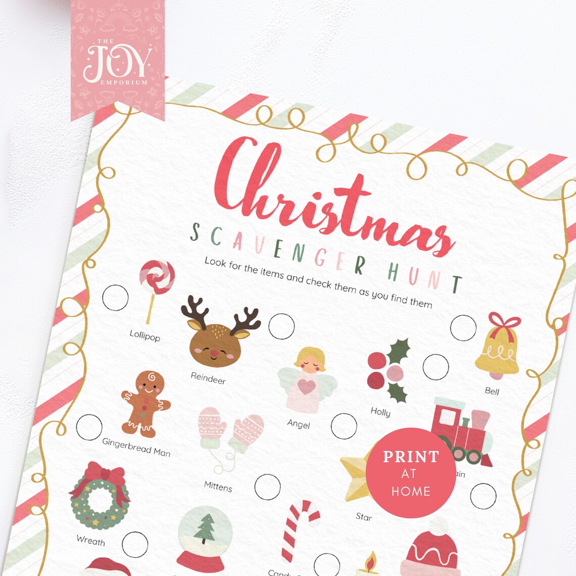 Christmas Scavenger Hunt Printable Games | Toddler & Preschool Activity ...