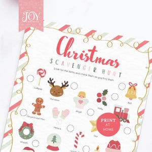 Christmas Scavenger Hunt Printable Games | Toddler & Preschool Activity ...