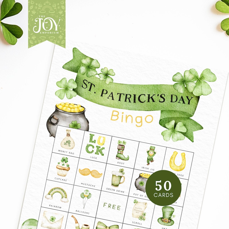 St Patrick Day Bingo - Etsy