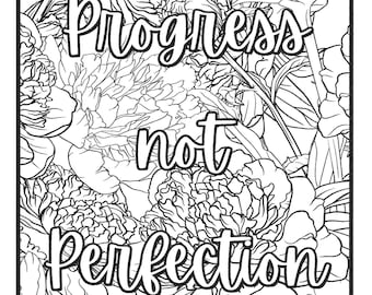 12-step Recovery Slogans Adult Coloring Pages - Etsy