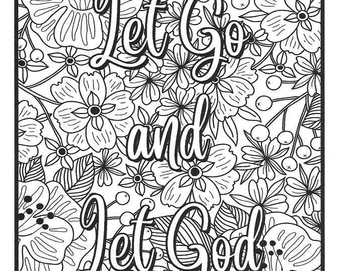 12-step Recovery Slogans Adult Coloring Pages - Etsy