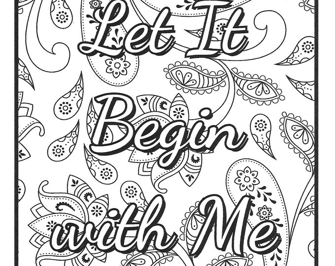 12-step Recovery Slogans Adult Coloring Pages - Etsy