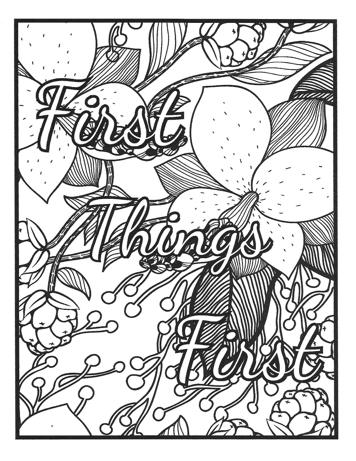 12-step Recovery Slogans Adult Coloring Pages - Etsy