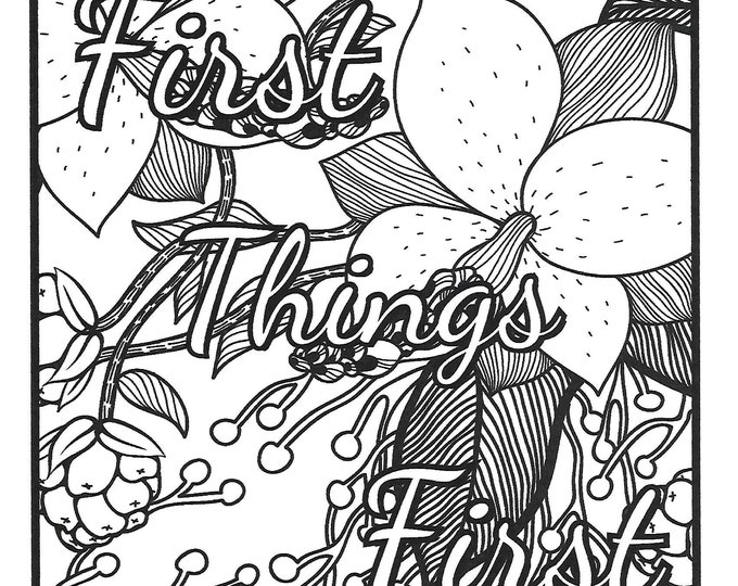 12-step Recovery Slogans Adult Coloring Pages - Etsy