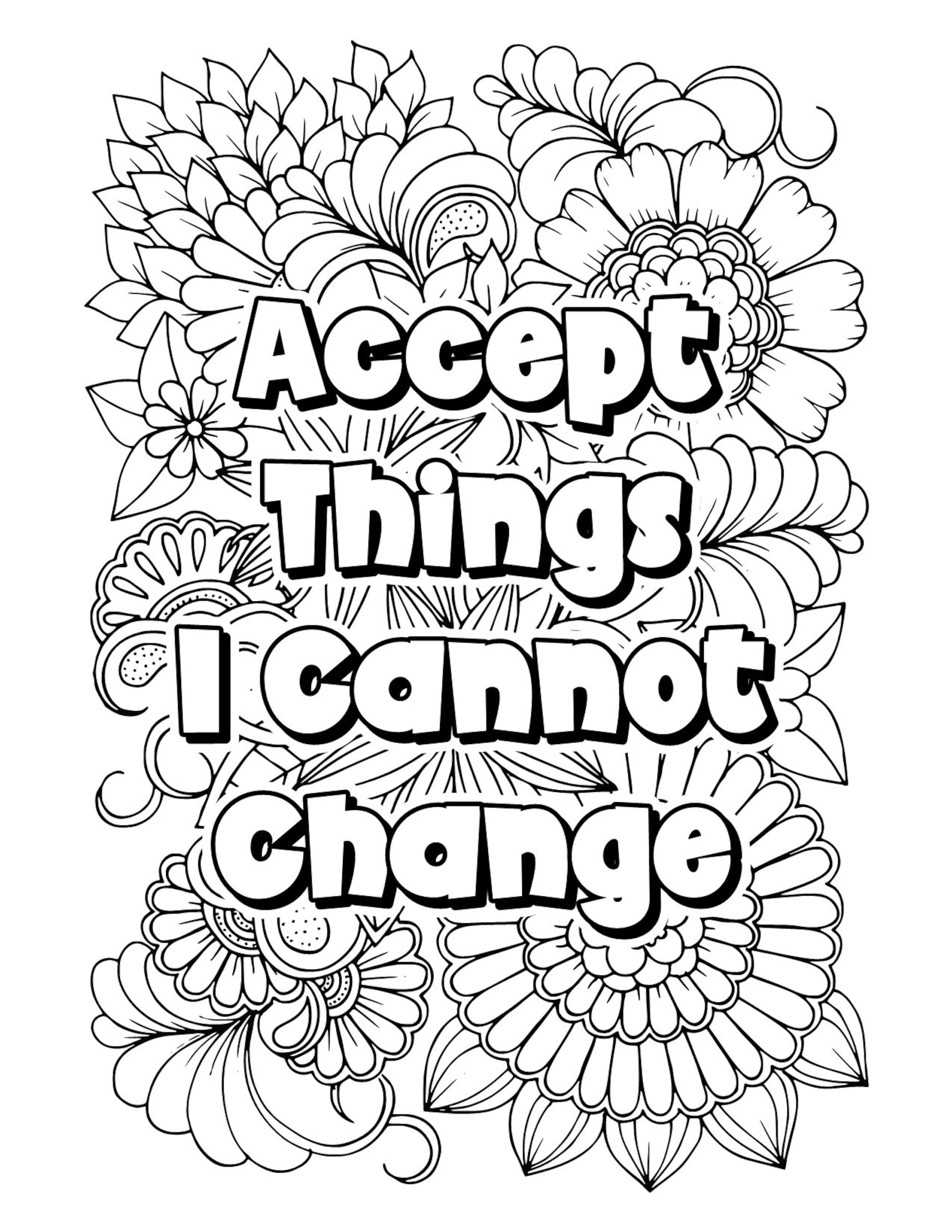 Al-anon Recovery Coloring Page for Retreats, Meetings or Serenty - Etsy