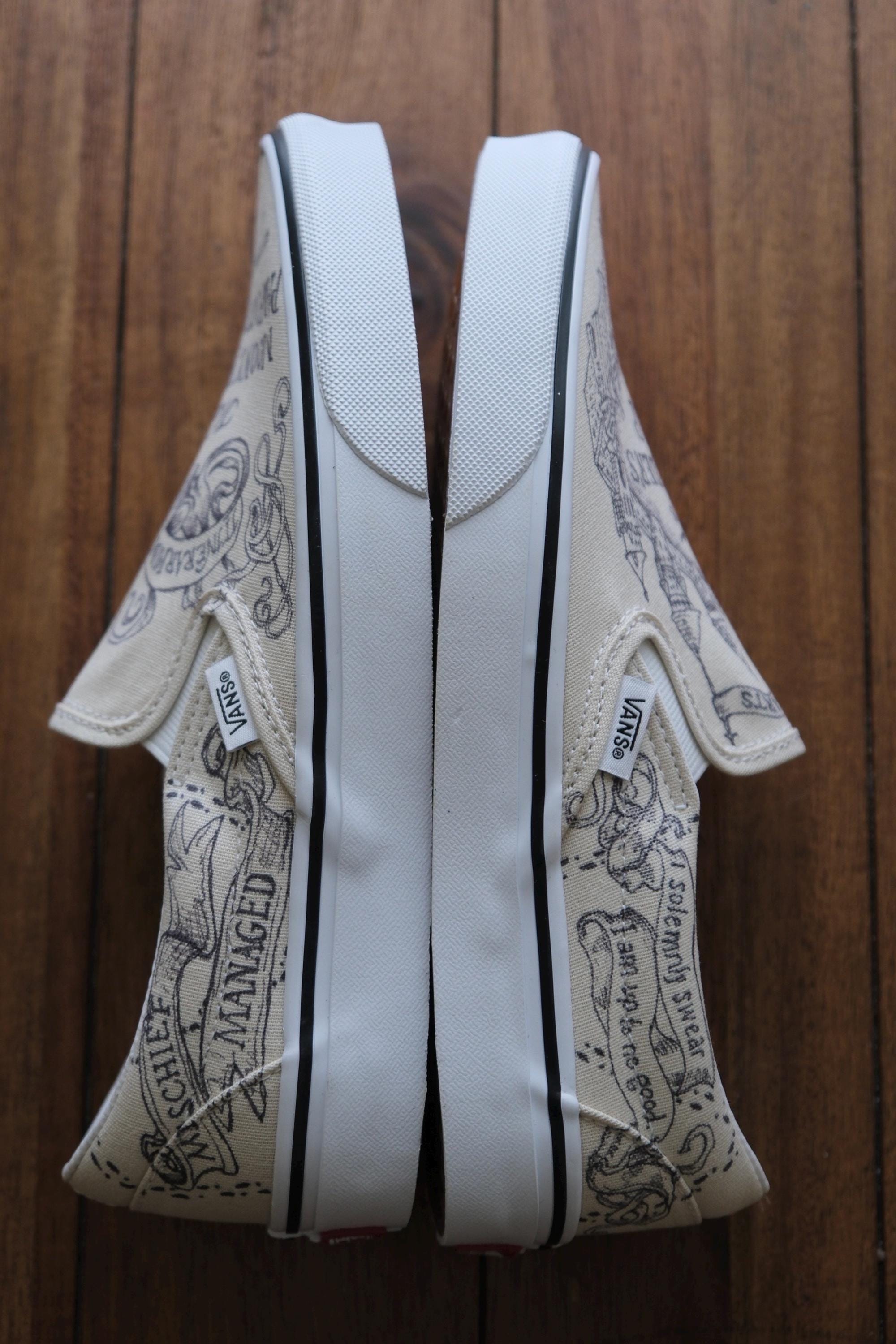 Hand Drawn Marauders Map Inspired Toms Vans Converse Shoes Harry Potter ...