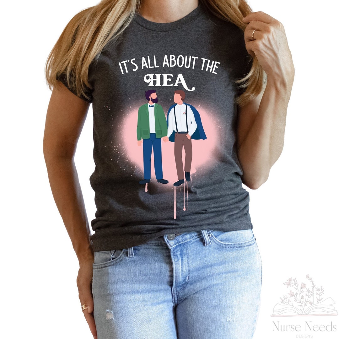 All About the HEA Gay Couple T-shirt, MM Romance Book Reader Shirt ...