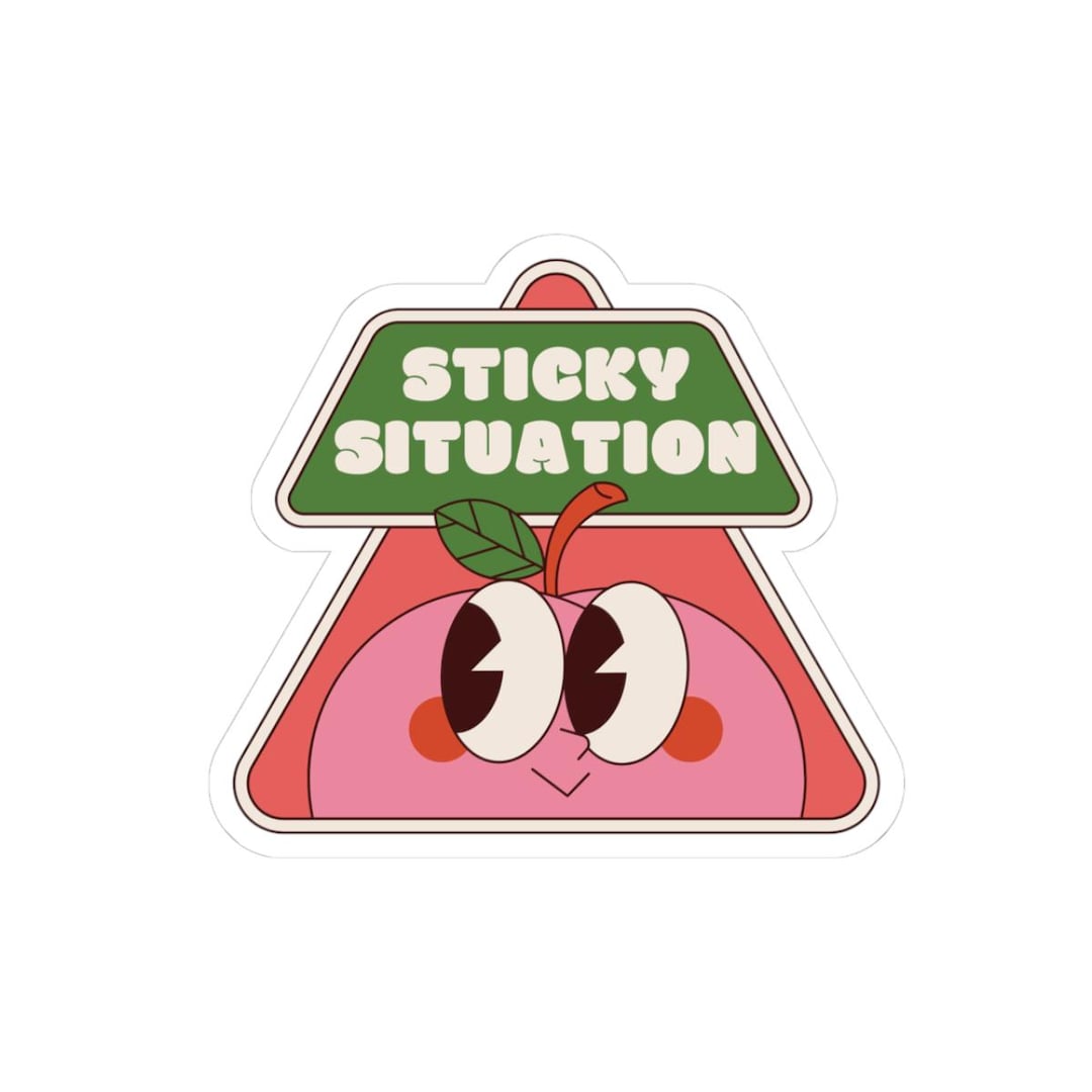 Sticky Situation Sticker - Etsy