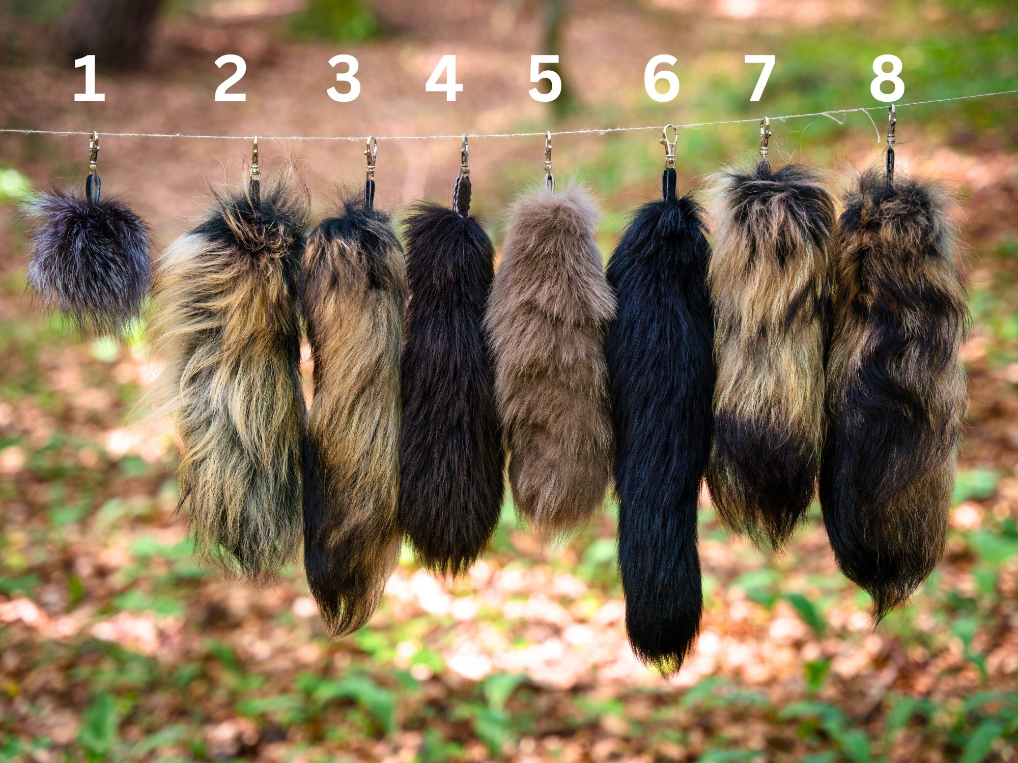Fox Tail Keychain, Very Soft and Fluffy Fox Tail for Historical and ...