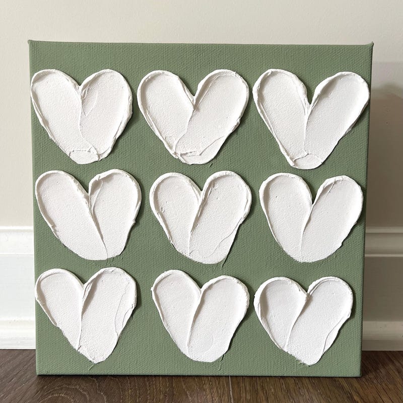 Heart Painting - Etsy