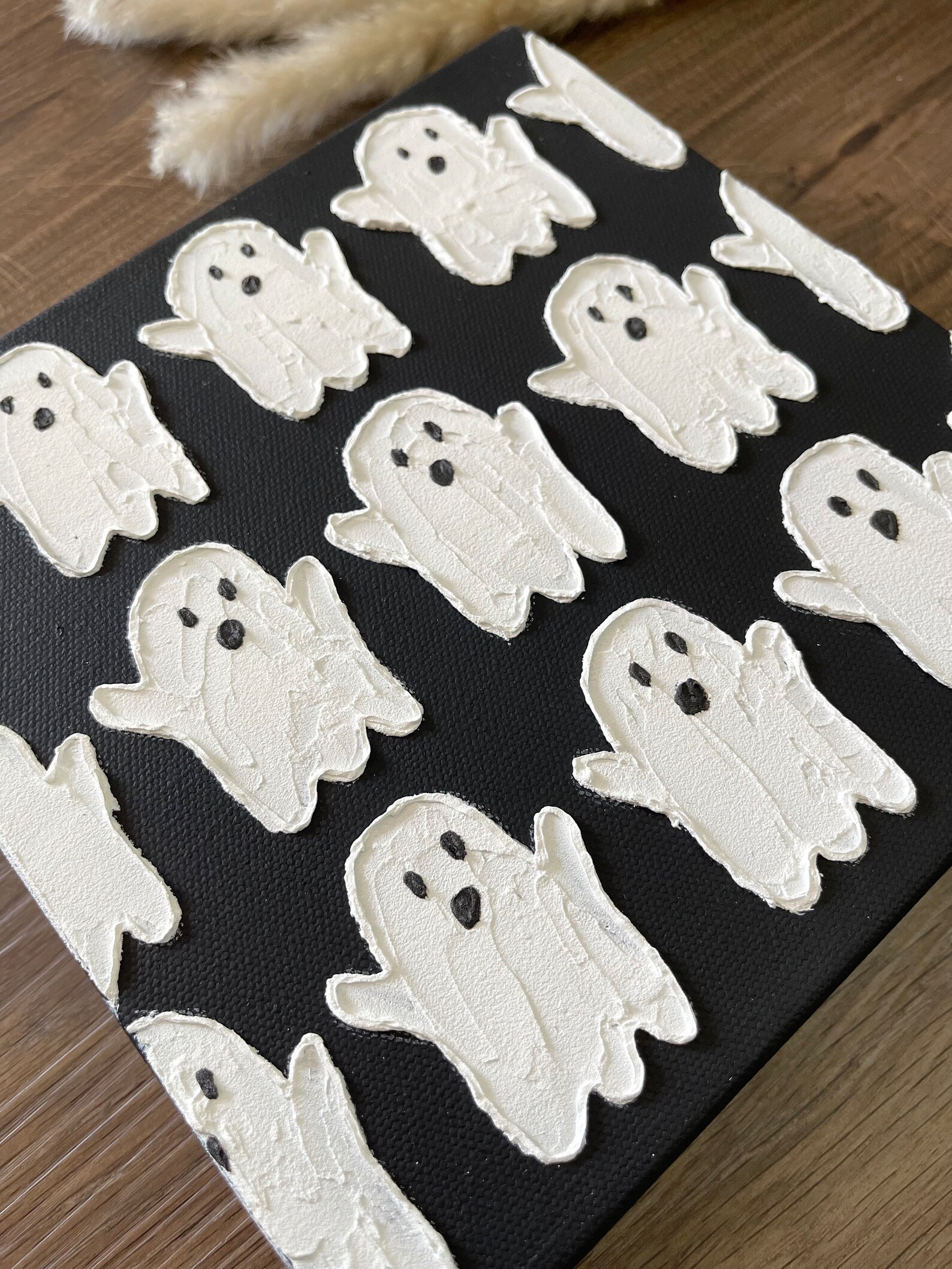 Halloween Painting| Ghost Painting| Textured Ghost Painting| Wall Art ...