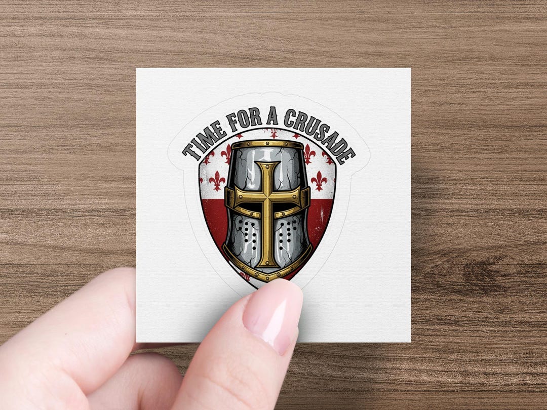Crusader Helmet Stickers, Medieval Stickers, Knights Templar Decal ...