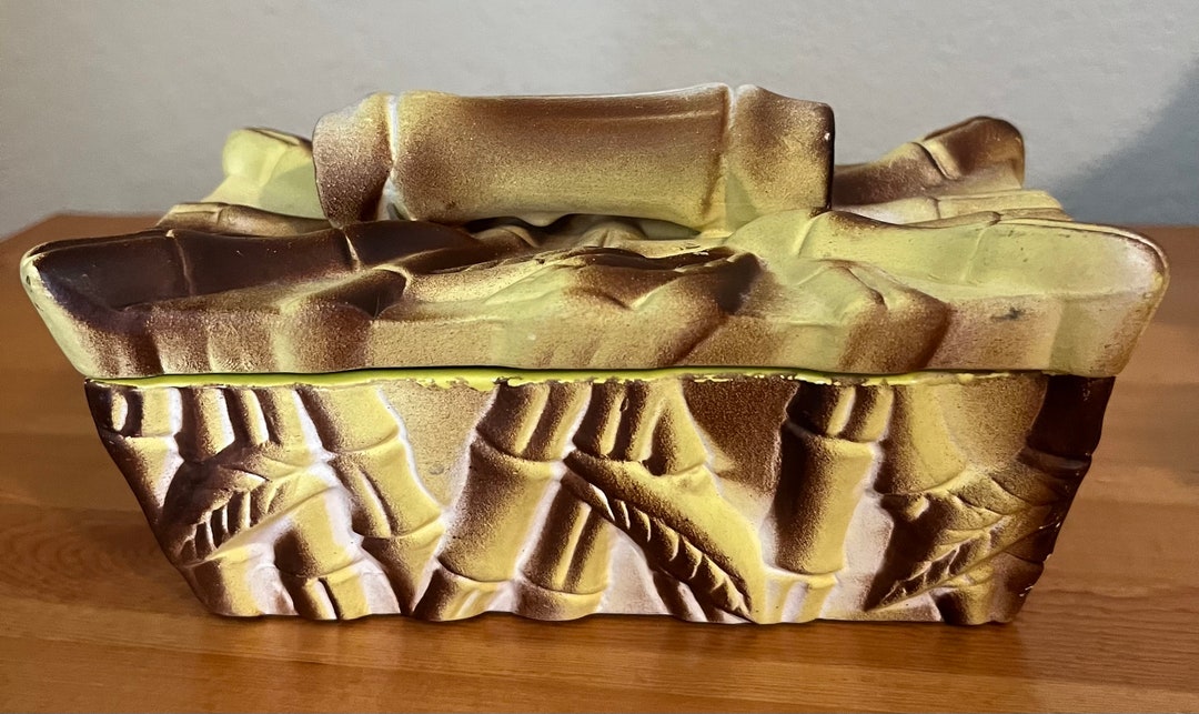 Miramar of California 1951 Bamboo Tiki Style Box With Lid - Etsy