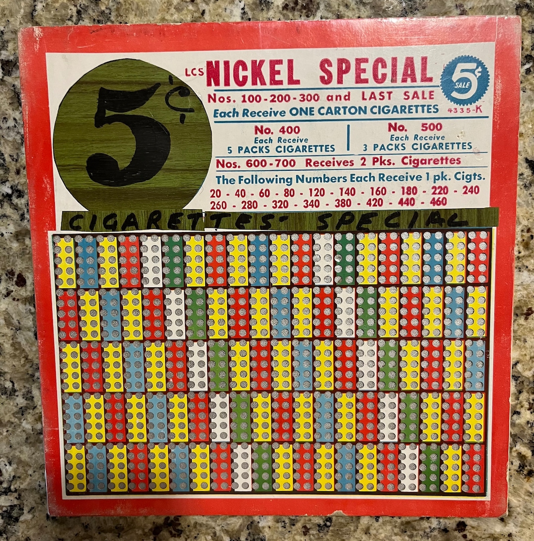 Punch Board Nickel Special Circa 1950s - Etsy