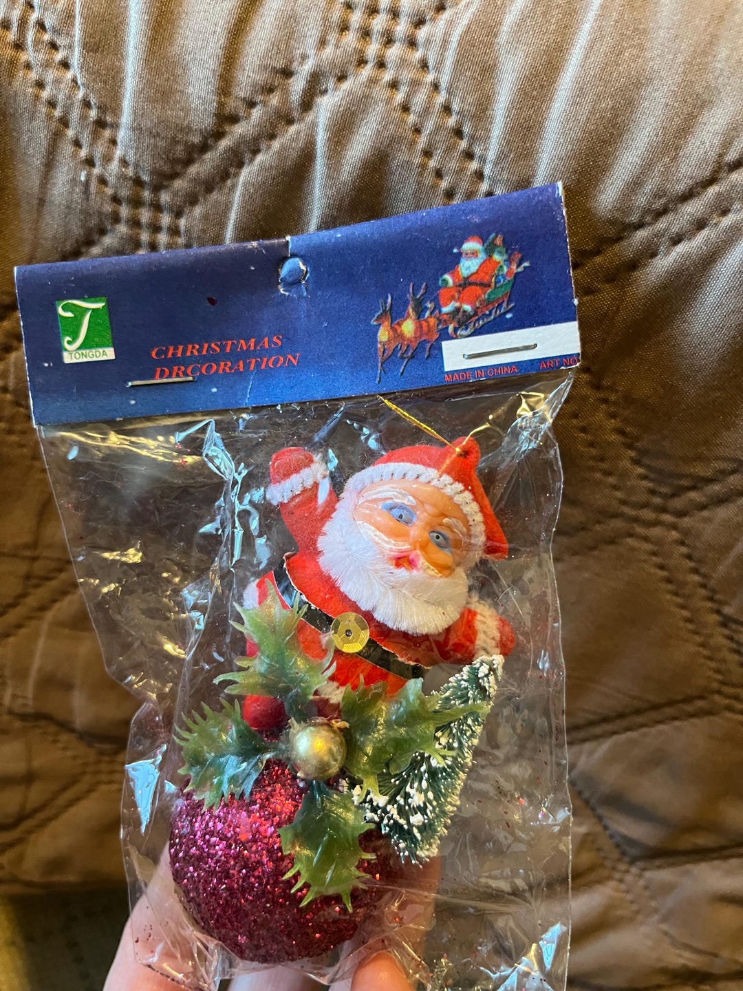 Tongda Santa Ornament New in Packaging - Etsy