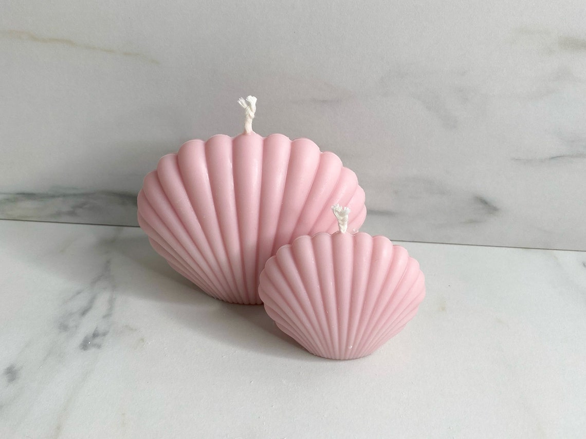 Seashell Candle S&L Shell Candle Decorative Candle Home - Etsy France