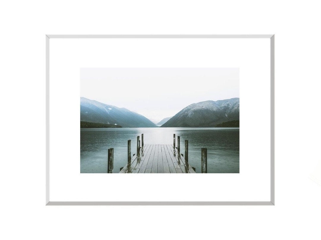 Dock Print, Ocean Dock Photography Wall Art Printable, Ocean Home Decor ...
