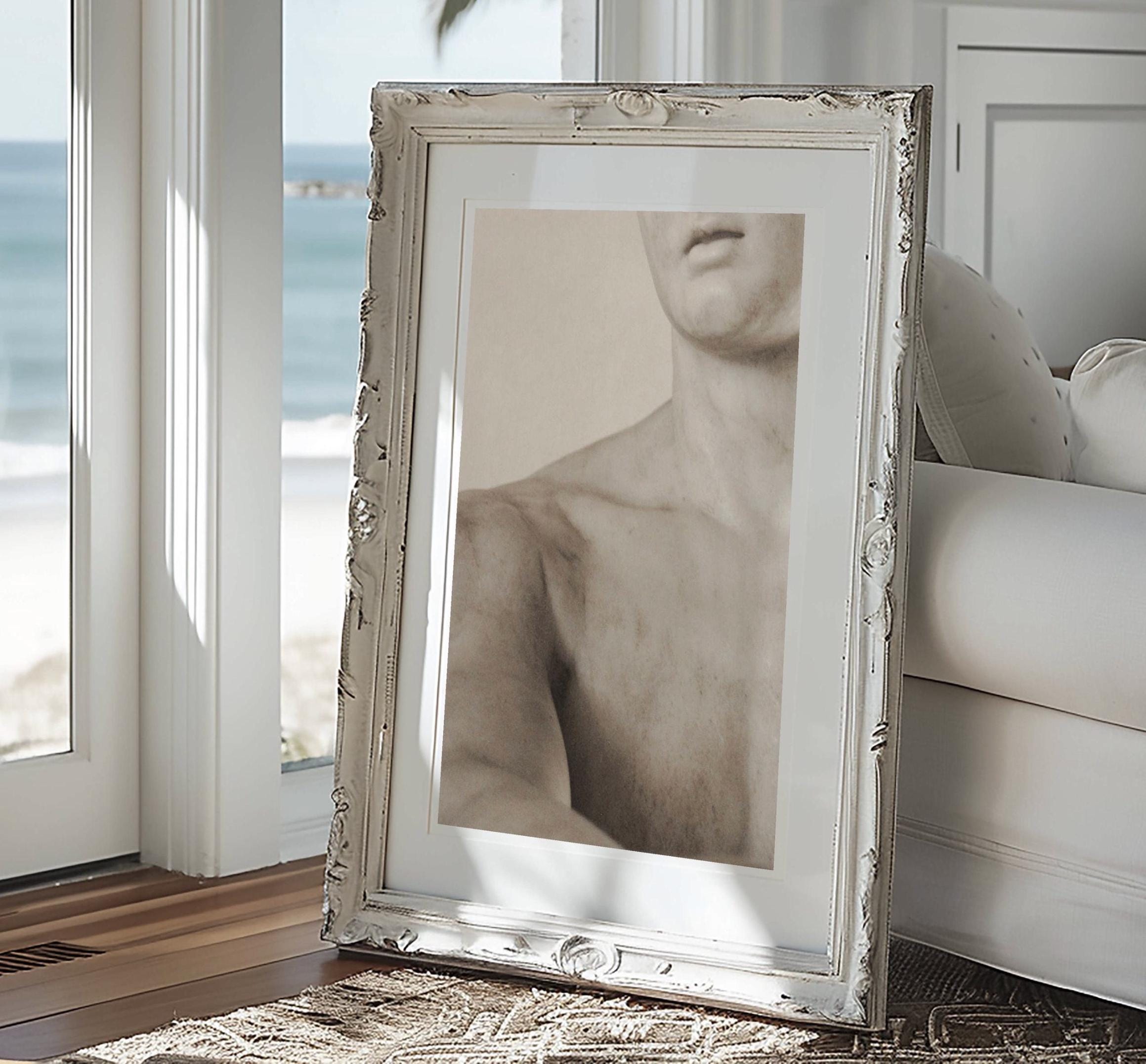 Roman Chest Statue Print: Beige Sculpture Wall Art (instant Download ...