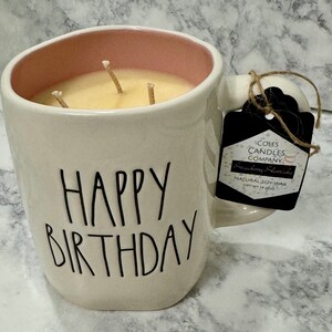 Happy Birthday Candle Mug Rae Dunn - Etsy