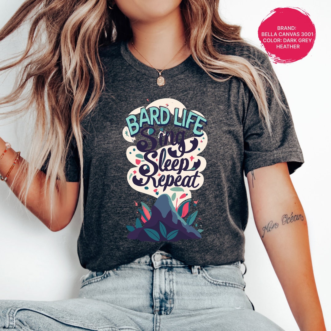 Bard Life Sing Sleep Repeat RPG Fan Apparel Unique Bard Class Gift Gaming Gear for Music Lovers ...