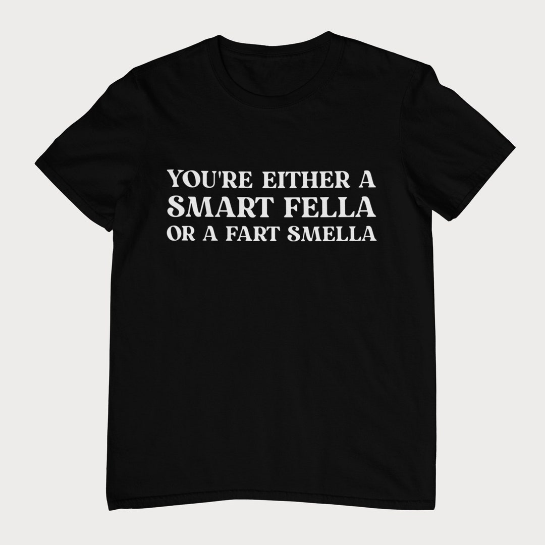 Are You A Smart Fella or Fart Smella T-shirt - Unisex and Ladies Size ...