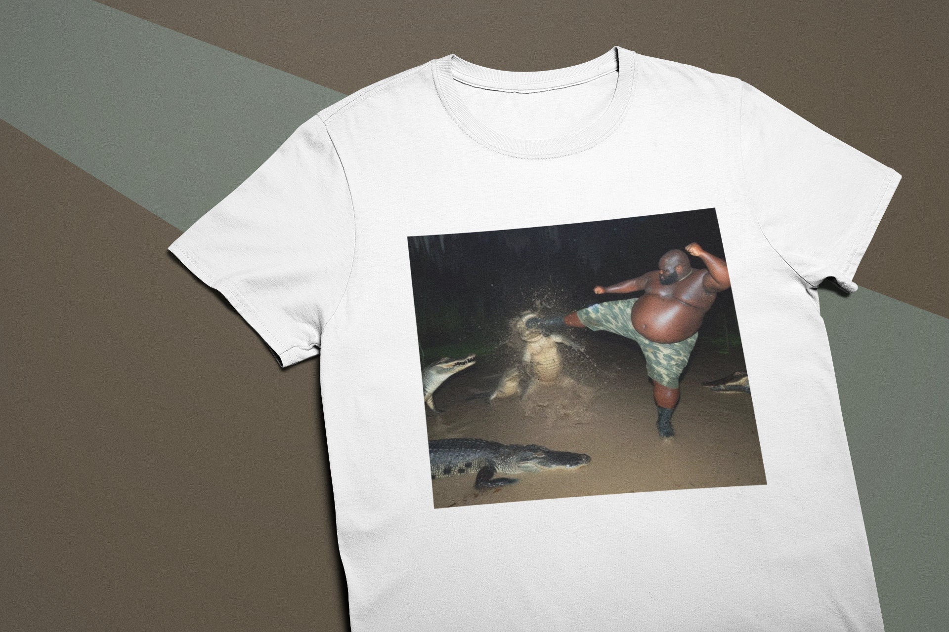 Gumbo Slice Swamp Aligator Unisex T-shirt, Multiple Colors. Funny ...