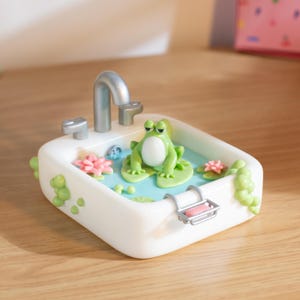 Grumpy Frog Pot - Cute Desk Decor | Keepsake Box | Desk Accessories ...