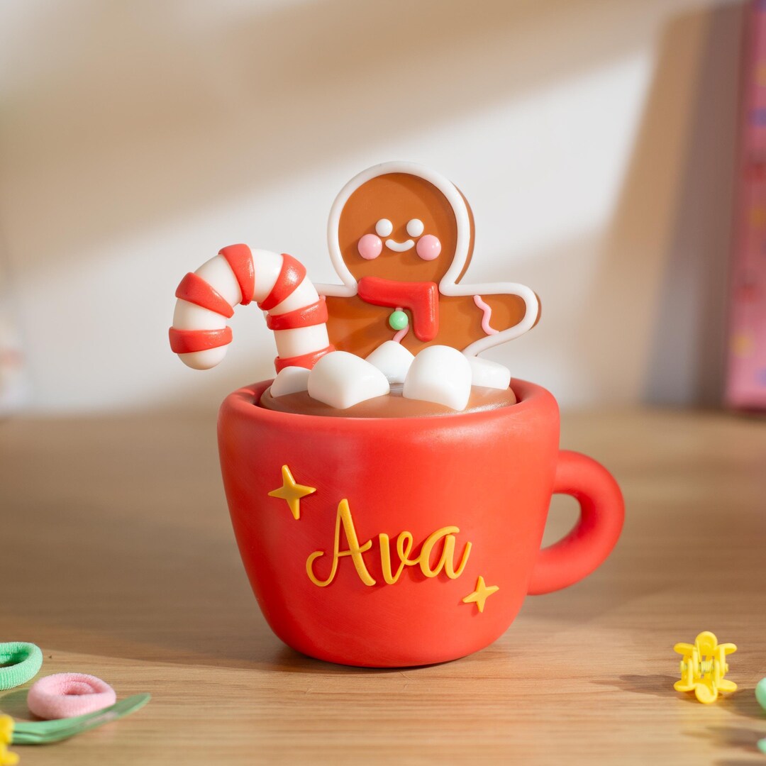 Personalized Mug Trinket Dish | Cute Desk Decor | Trinket Tray ...