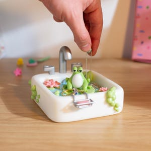 Grumpy Frog Pot - Cute Desk Decor | Keepsake Box | Desk Accessories ...