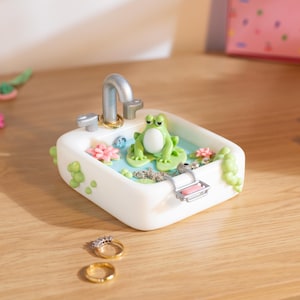 Grumpy Frog Pot - Cute Desk Decor | Keepsake Box | Desk Accessories ...